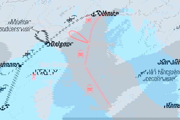 Tours from Venice to Rome - 2025-2027 Seasons