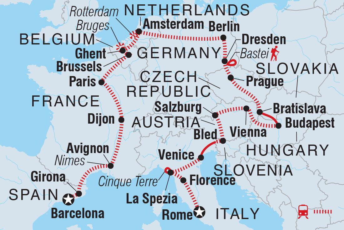 Europe Explorer - Intrepid (36 Days From Barcelona to Rome)