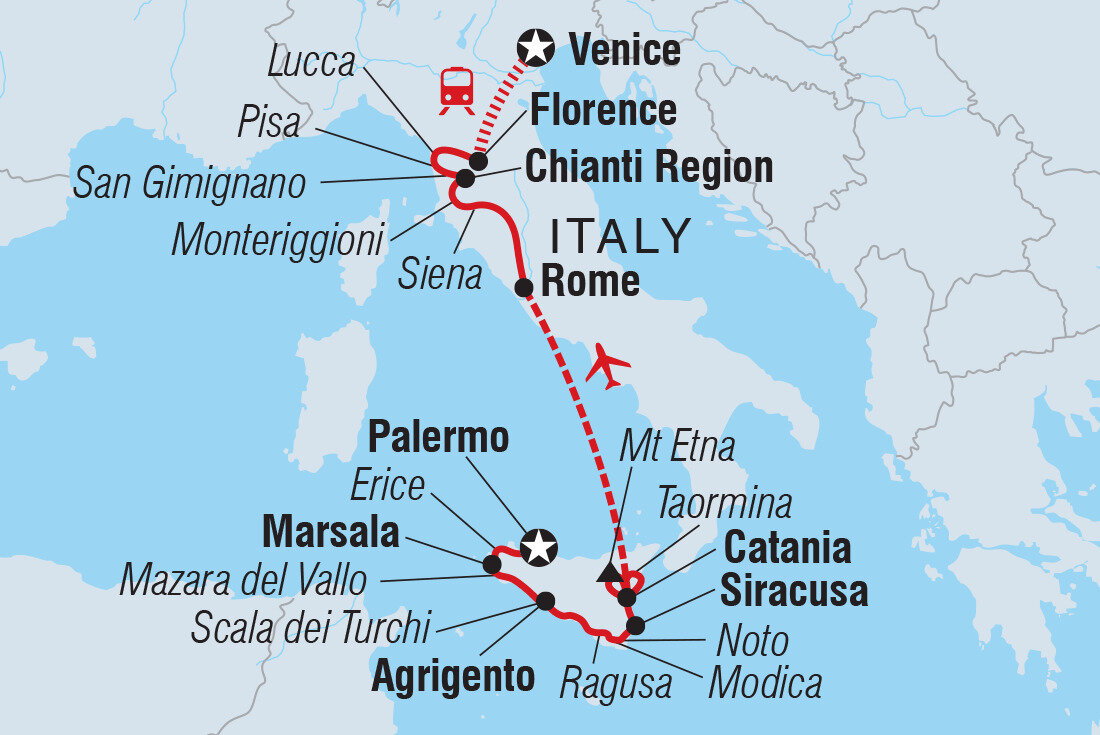 Premium Sicily and Tuscany - Intrepid (17 Days From Palermo to Venice)