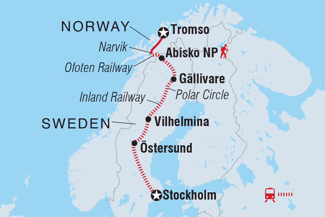 Northern Sweden by Rail - Intrepid (9 Days From Tromso to Stockholm)