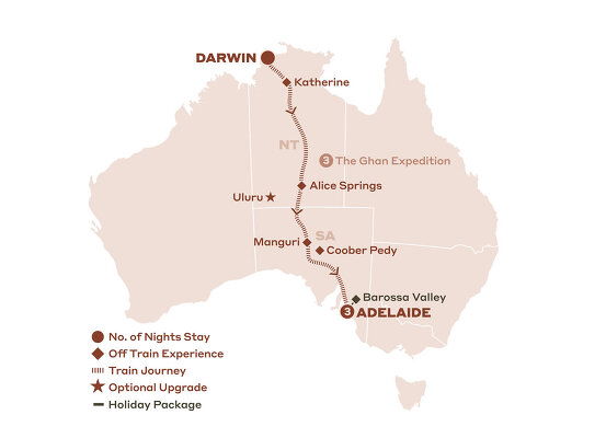 The Ghan - Rail Journeys & Expeditions - 2025 Season