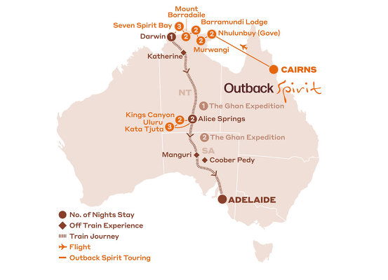The Ghan - Rail Journeys & Expeditions - 2025 & 2026 Seasons