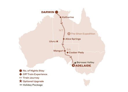 The Ghan - Rail Journeys & Expeditions - 2025 & 2026 Seasons