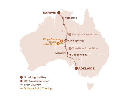 The Ghan - Rail Journeys & Expeditions - 2025 & 2026 Seasons
