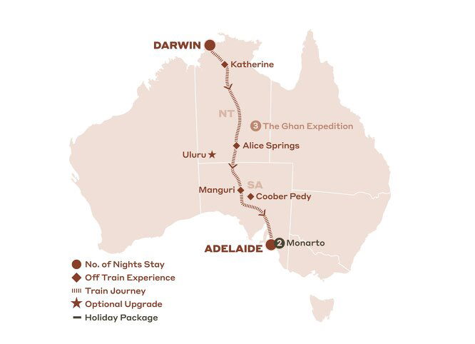 The Ghan - Rail Journeys & Expeditions - 2025 & 2026 Seasons