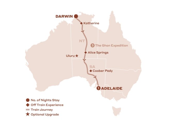 The Ghan - Rail Journeys & Expeditions | 2026-2027 Seasons