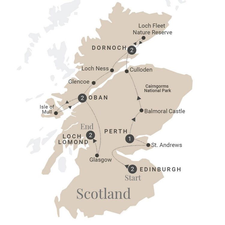 Spectacular Scotland - Luxury Gold (10 Days From Edinburgh to Glasgow)