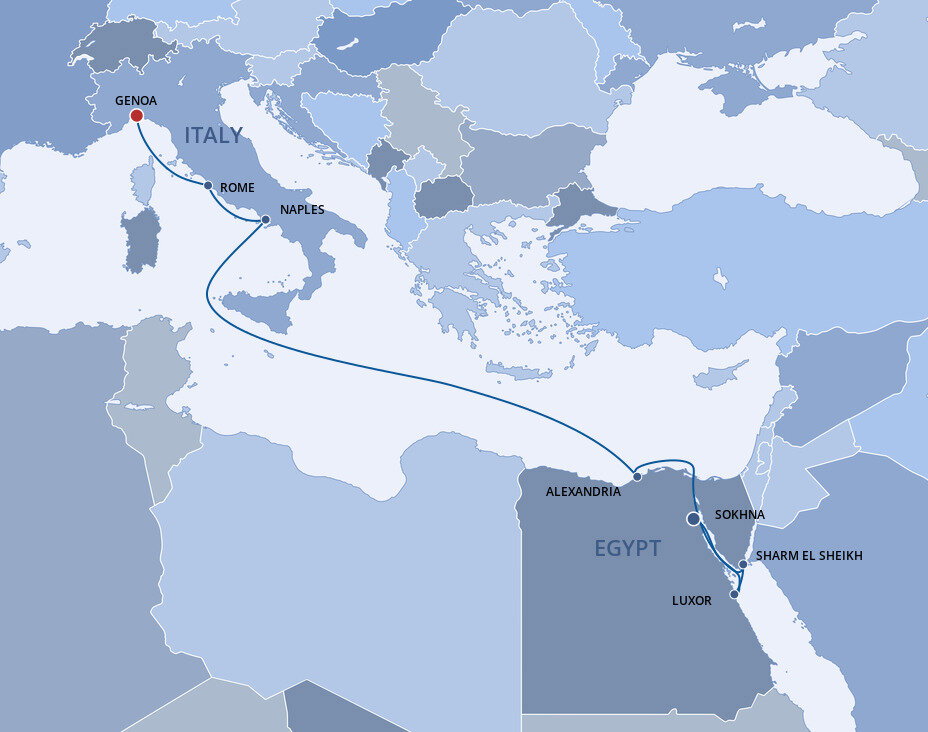Egypt, Red Sea & Saudi Arabia - MSC Cruises (11 Night Cruise from ...