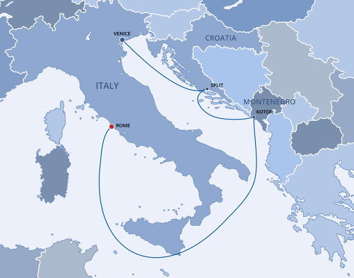 Cruises from Venice to Rome - 2024-2026 Seasons