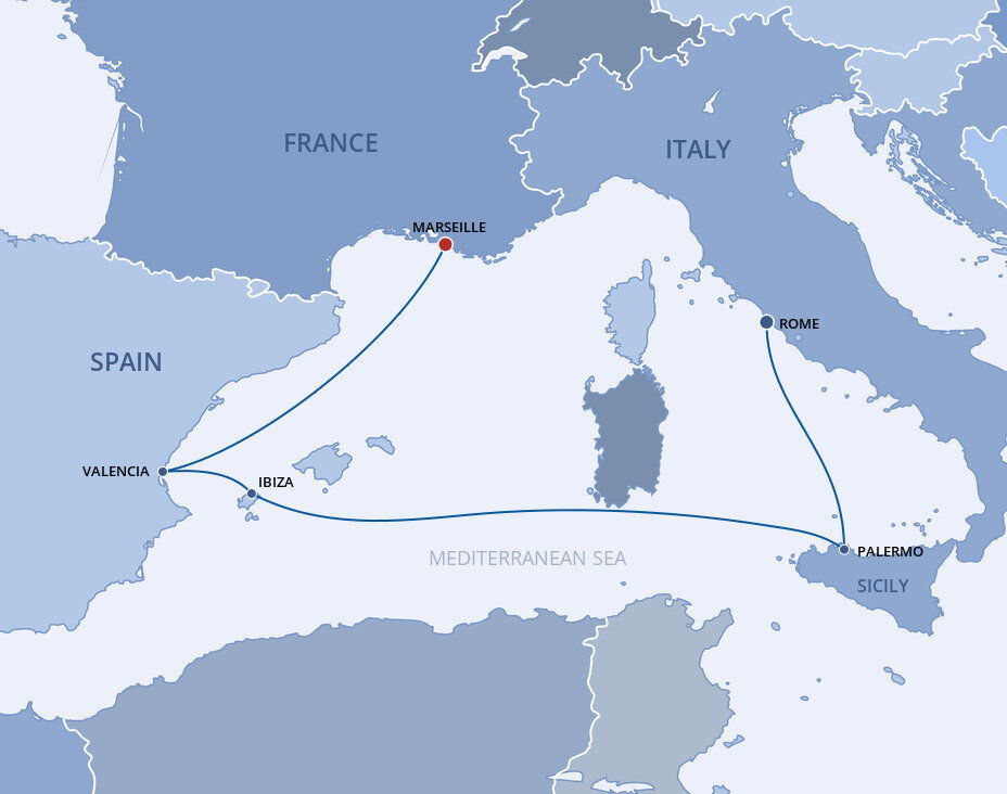 Mediterranean - MSC Cruises (5 Night Cruise from Rome to Marseille)