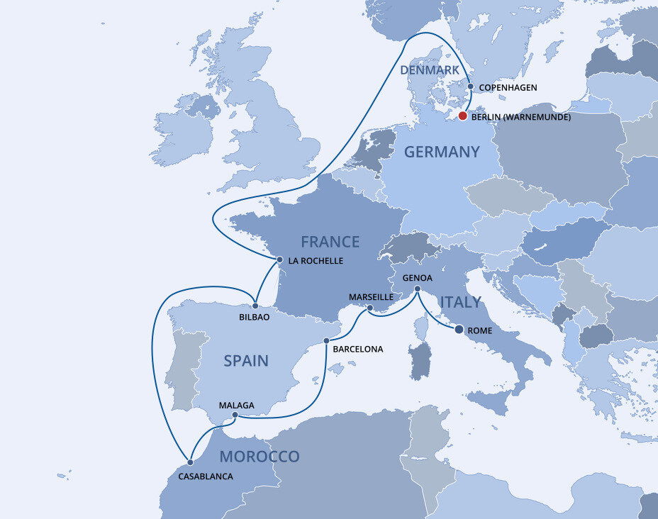 Western Europe - MSC Cruises (14 Night Cruise from Rome to Berlin)