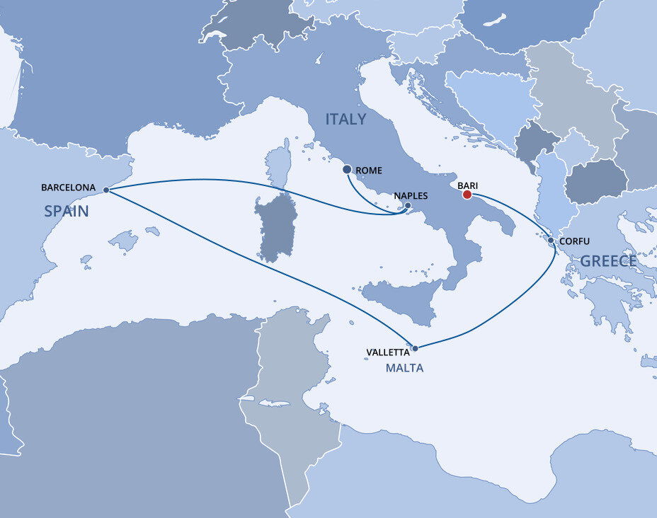 Mediterranean - MSC Cruises (8 Night Cruise from Rome to Bari)
