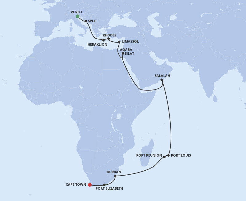 MSC Grand Voyages - MSC Cruises (30 Night Cruise from Venice to Cape Town)