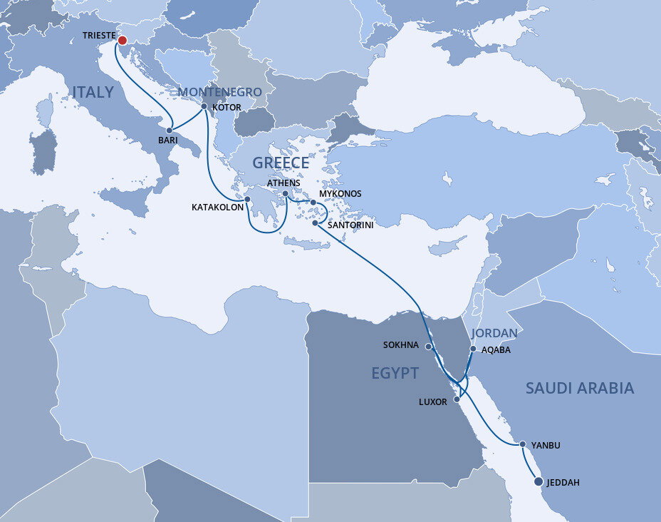 Egypt, Red Sea & Saudi Arabia - MSC Cruises (18 Night Cruise from ...