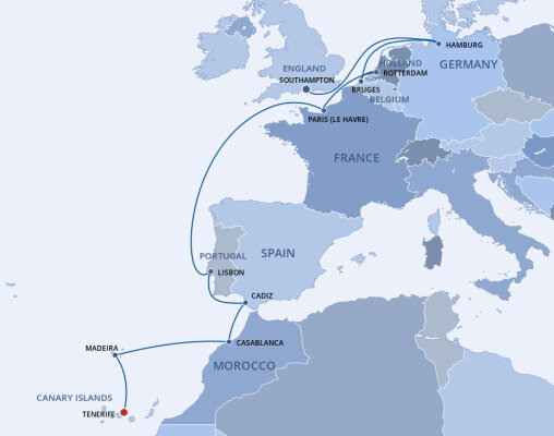 Cruises from England to Spain - 2023 & 2024 Seasons