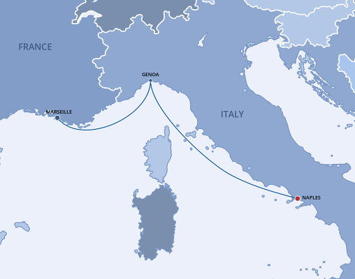 Cruises from France to Italy - 2025-2027 Seasons