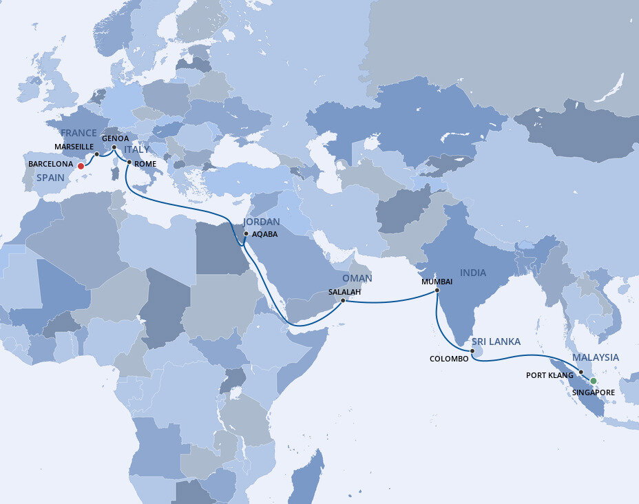 MSC World Cruise - MSC Cruises (25 Night Cruise from Singapore to ...