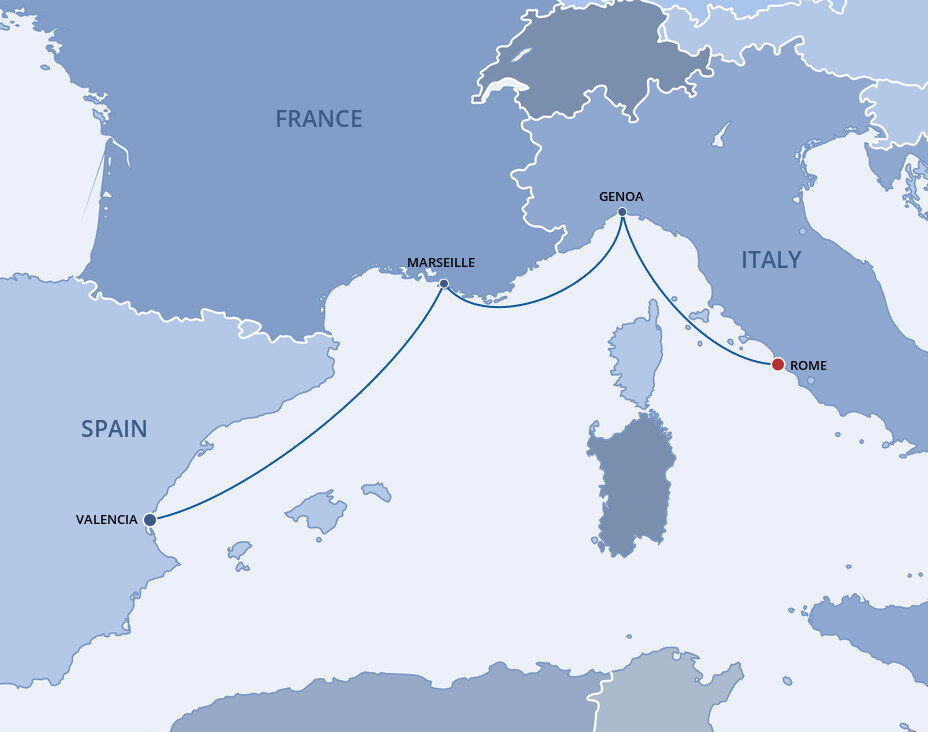 Mediterranean - MSC Cruises (3 Night Cruise from Valencia to Rome)
