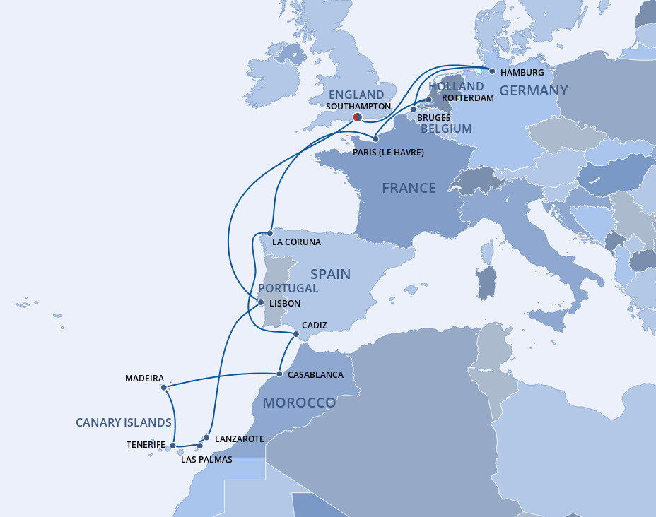 Northern Europe - MSC Cruises (21 Night Roundtrip Cruise from London)