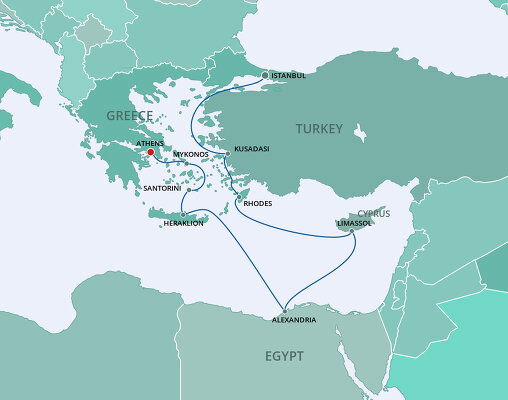 Greek Island Cruises - Norwegian Cruise Line (NCL) - 2025 & 2026 Seasons