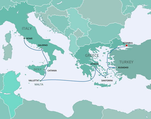 Greek Island Cruises - Norwegian Cruise Line (NCL) - 2025-2027 Seasons