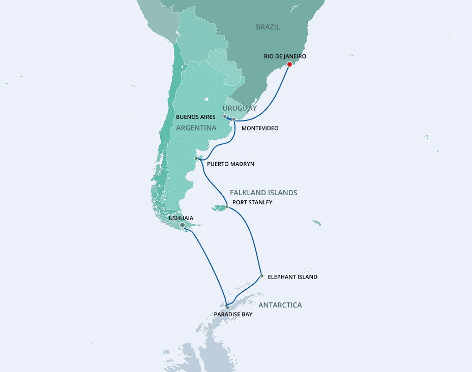 South America & Antarctica From Ushuaia To Rio de Janeiro - Norwegian ...