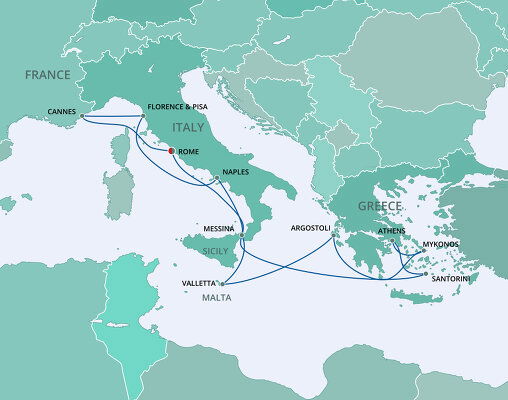 Greek Island Cruises - Norwegian Cruise Line (NCL) - 2025-2027 Seasons