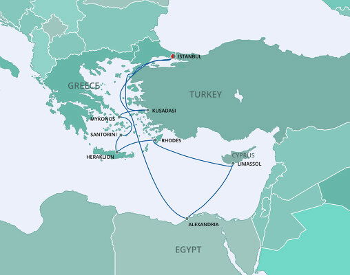 Greek Island Cruises - Norwegian Cruise Line (NCL) - 2025-2027 Seasons