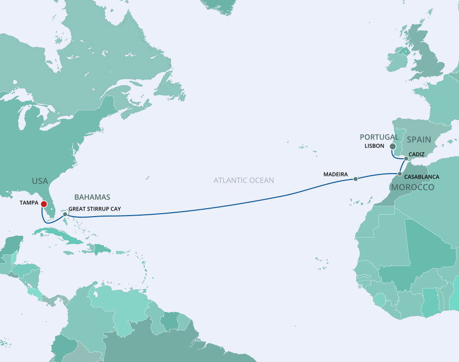 Transatlantic Repositioning Cruise From Lisbon To Tampa - Norwegian ...