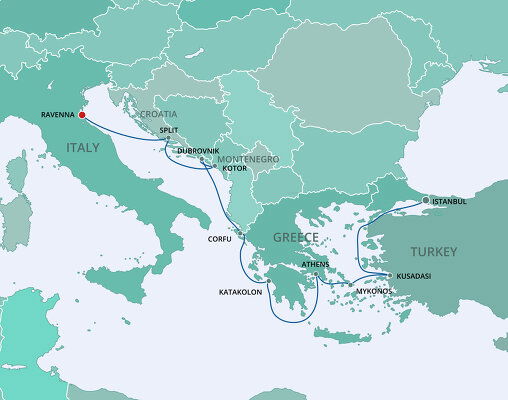 Greek Island Cruises - Norwegian Cruise Line (NCL) - 2025-2027 Seasons