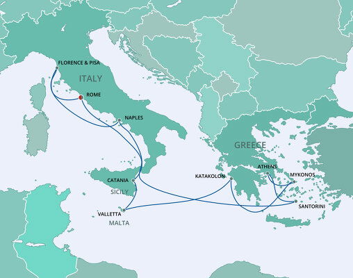 Greek Island Cruises - Norwegian Cruise Line (NCL) - 2025 & 2026 Seasons