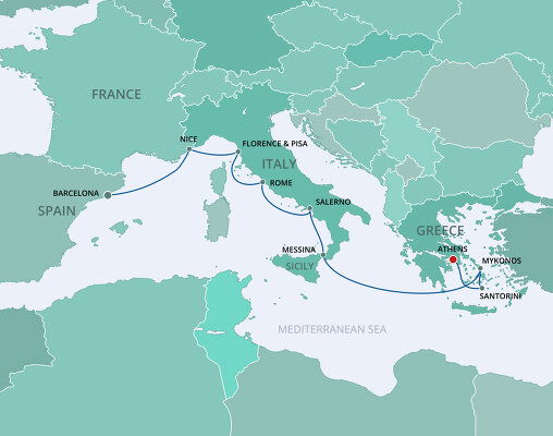 Greek Island Cruises - Norwegian Cruise Line (NCL) - 2025-2027 Seasons