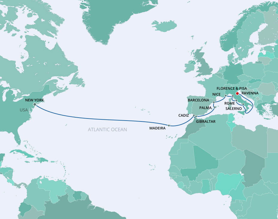 Transatlantic Repositioning Cruise - Norwegian Cruise Line (19 Night ...