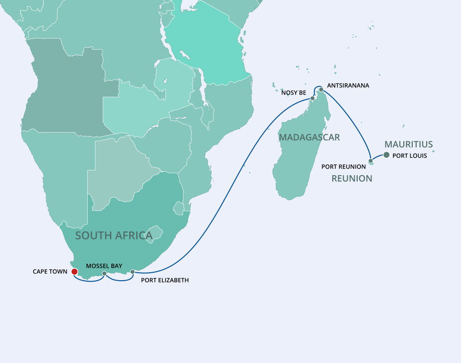 Africa Cruise From Port Louis To Cape Town - Norwegian Cruise Line (11 ...