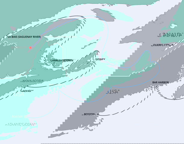 Cruises from Boston to Quebec City - 2025-2027 Seasons