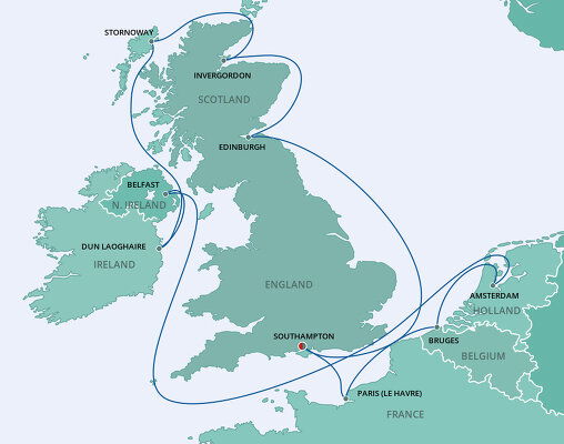 NCL Cruises Starting In London - 2023-2025 Seasons