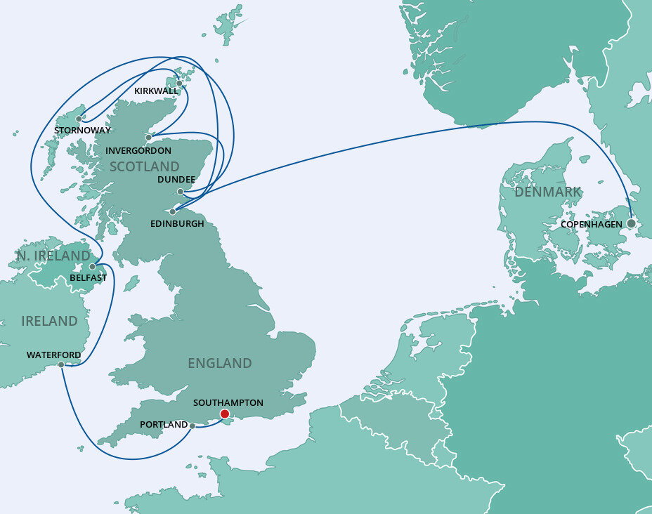 Europe - British Isles - Norwegian Cruise Line (10 Night Cruise from ...