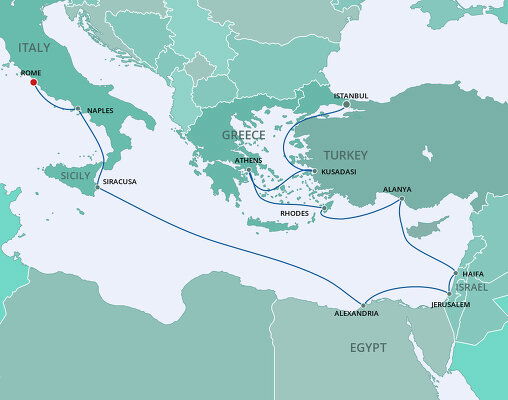 Cruises from Istanbul to Rome - 2023, 2024 & 2025 Seasons