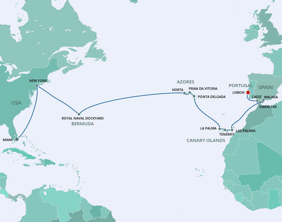 Repo - Transatlantic - Norwegian Cruise Line (21 Night Cruise from ...