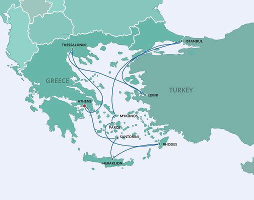 Greek Island Cruises - Norwegian Cruise Line (NCL) - 2024 & 2025 Seasons