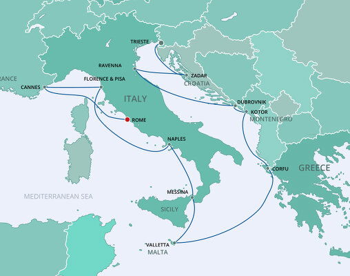 Cruises from Venice to Rome - 2024-2026 Seasons