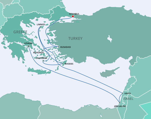 Cruises from Athens to Istanbul - 2024-2026 Seasons