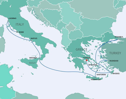 Greek Island Cruises - Norwegian Cruise Line (NCL) - 2025 & 2026 Seasons