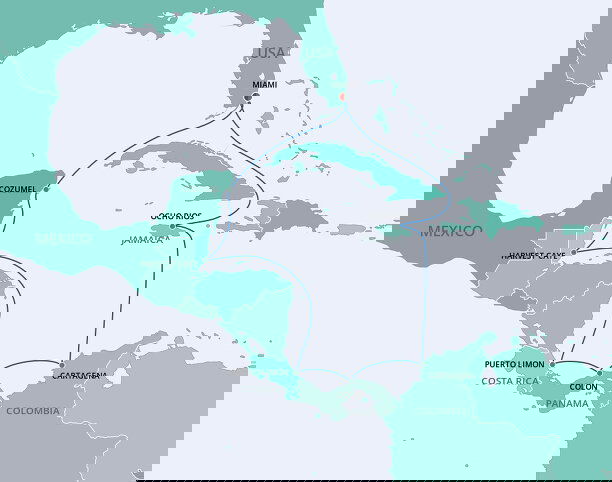 Caribbean Cruises - Norwegian Cruise Line (NCL) - 2025-2027 Seasons