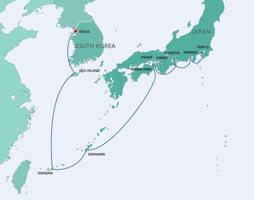South Korea Cruises - 2023-2026 Seasons