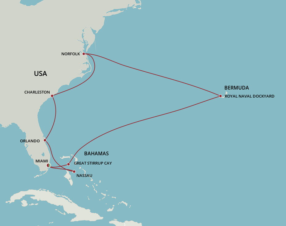 Colonial America & Bermuda - Oceania (11 Night Roundtrip cruise from Miami)