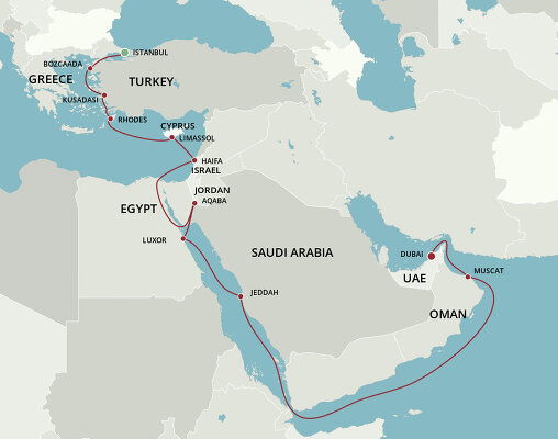 Cruises Starting In Istanbul - 2024-2026 Seasons