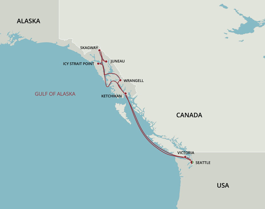Spirit Of Alaska - Oceania (10 Night Roundtrip cruise from Seattle)