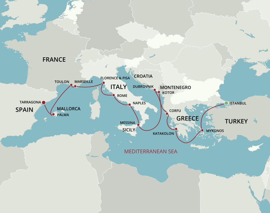 Mediterranean Classics - Oceania (14 Night Cruise from Istanbul to ...