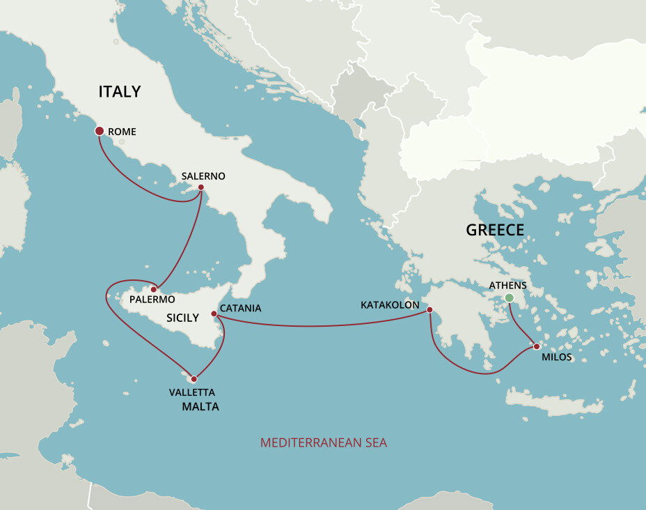 Greco-roman World - Oceania (7 Night Cruise from Athens to Rome)